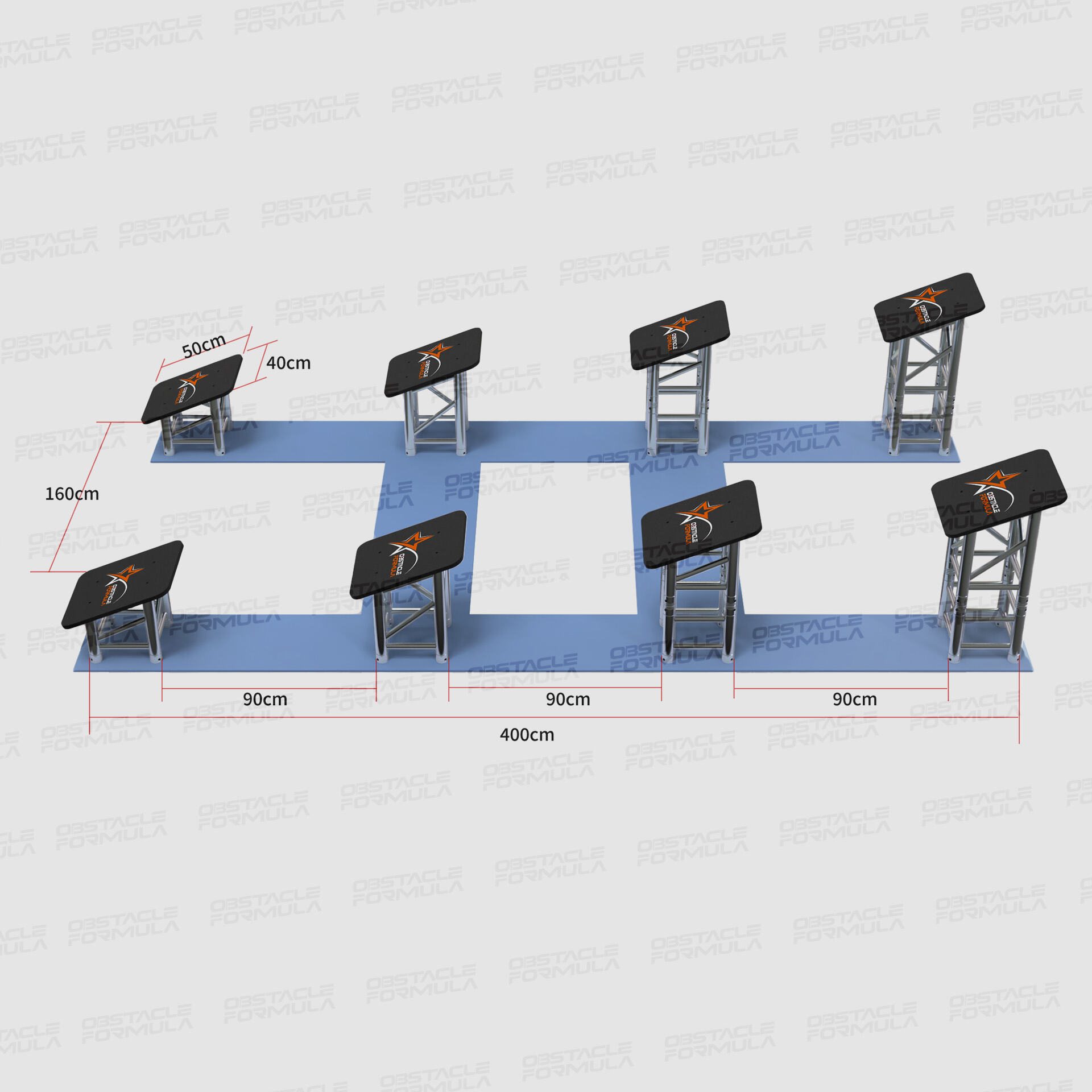 Parcours d'obstacles UIPM Giant Steps par Obstacle Formula OCR Course Fournisseur Chine ...